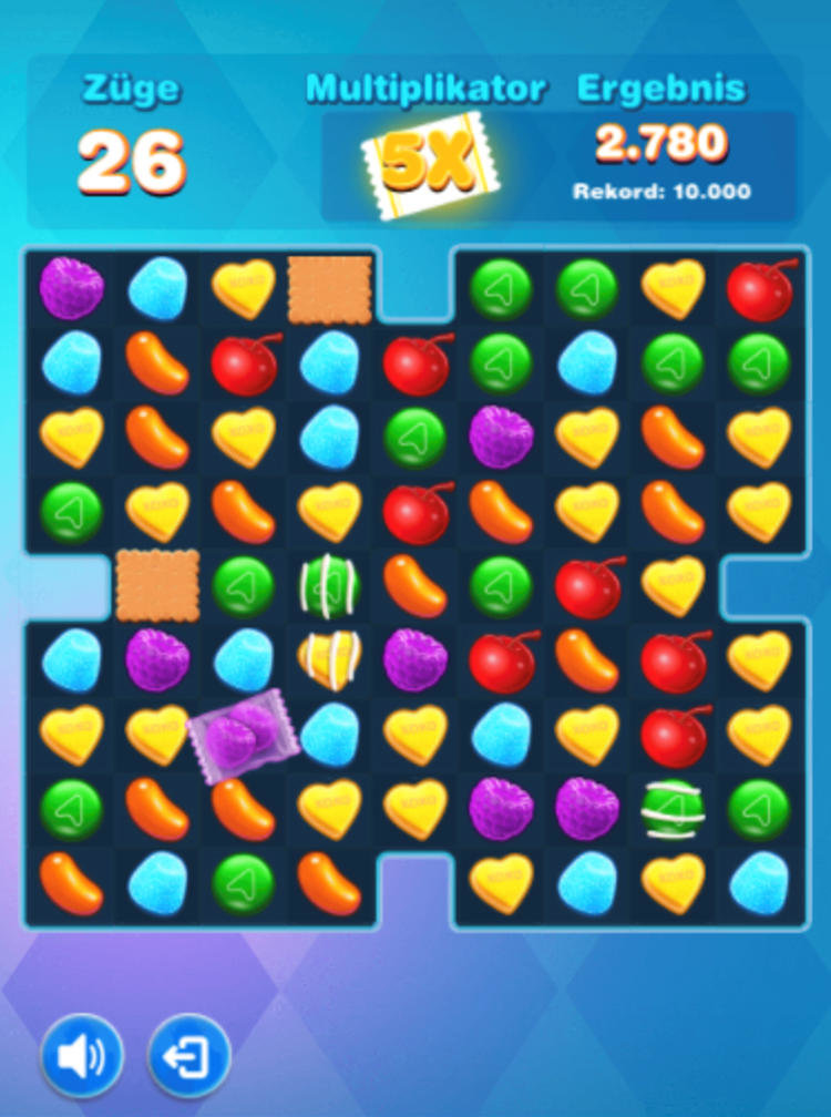 Sweet Shuffle kostenlos spielen bei RTLspiele.de