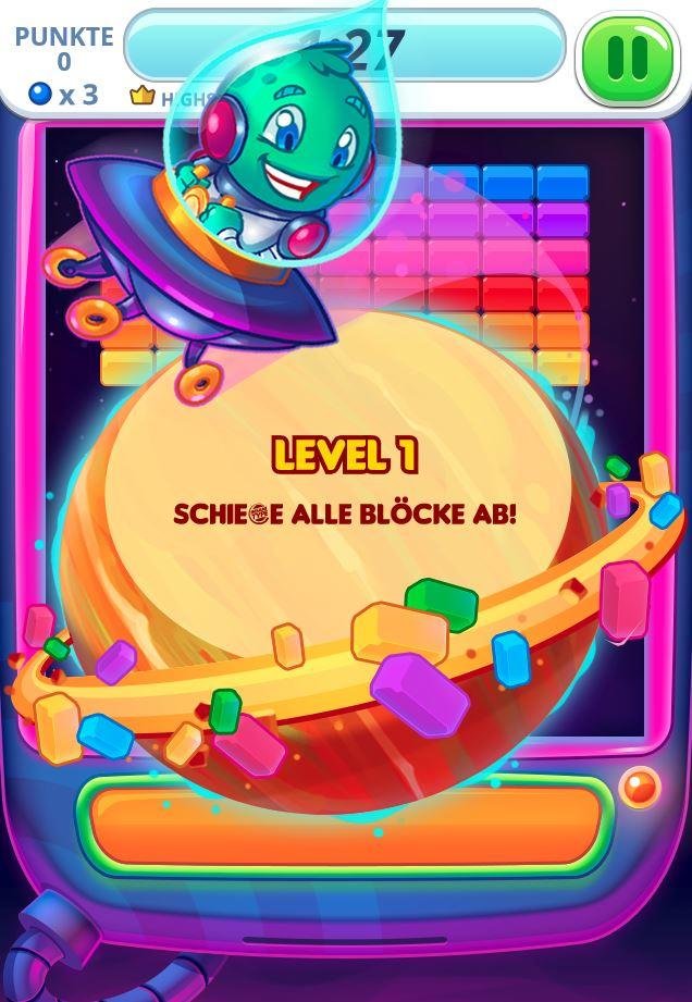 Sparkanoid kostenlos spielen bei RTLspiele.de