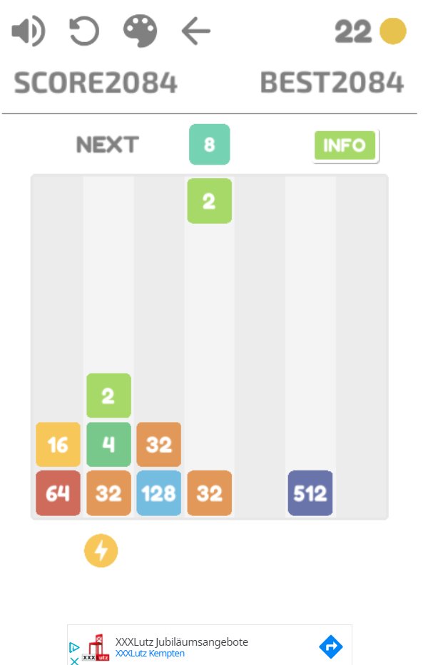 2048 Number Drop kostenlos spielen bei RTLspiele.de