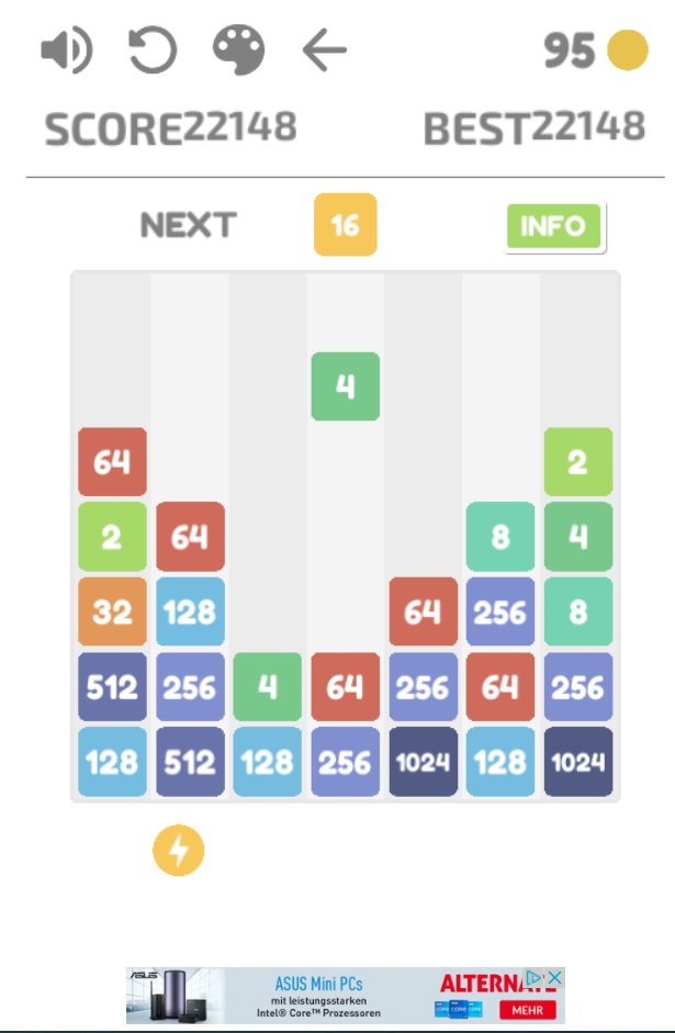 2048 Number Drop kostenlos spielen bei RTLspiele.de