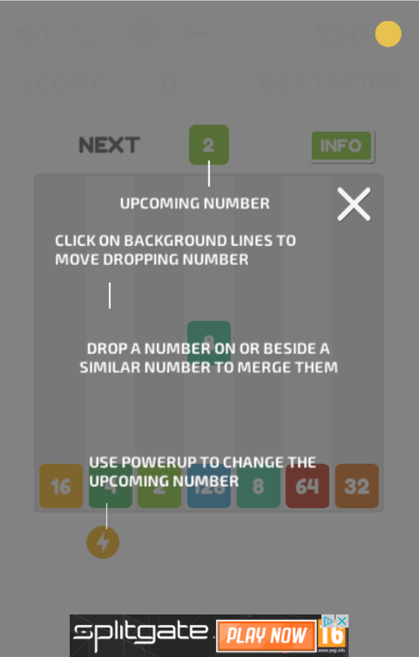 2048 Number Drop kostenlos spielen bei RTLspiele.de