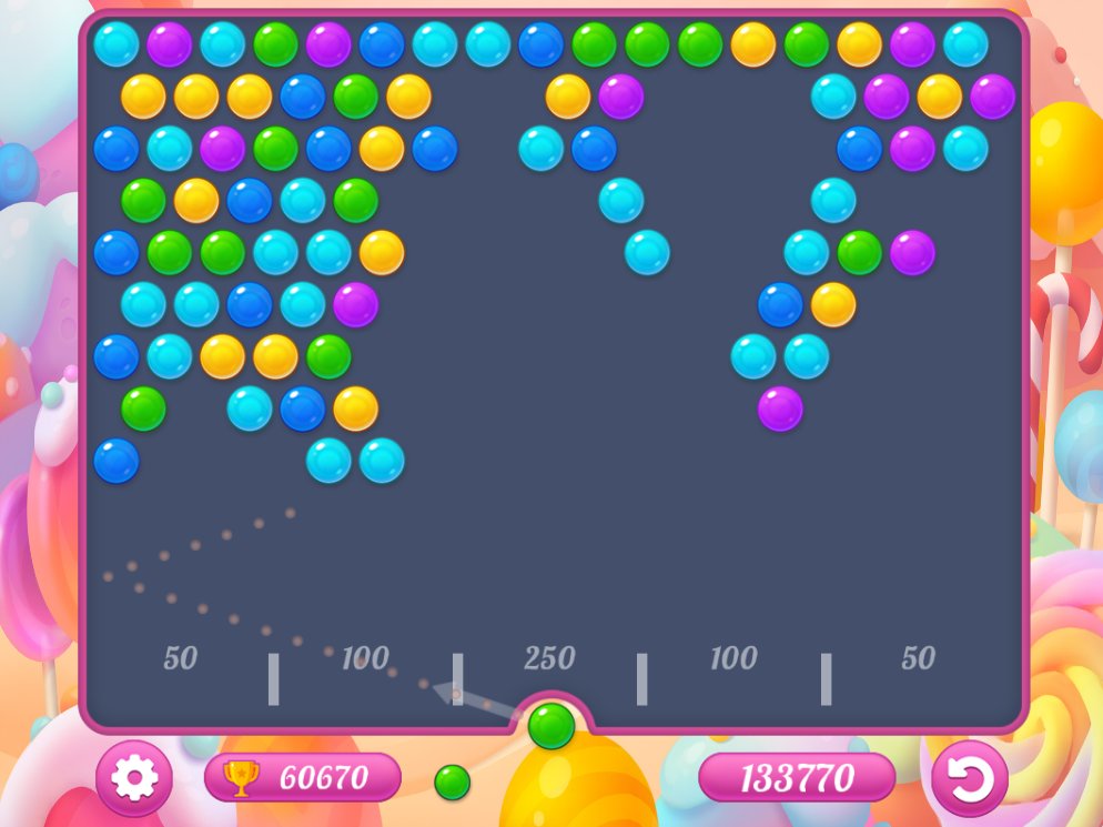 Bubble Shooter Candy 2 kostenlos spielen bei RTLspiele.de