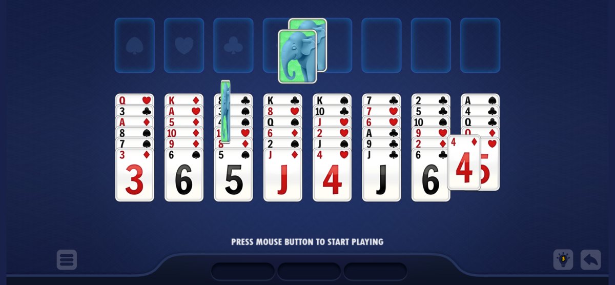 Freecell Solitaire Blue kostenlos spielen bei RTLspiele.de