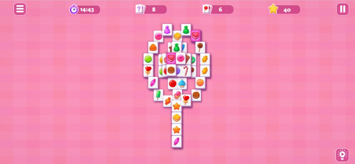 Solitaire Mahjong Candy kostenlos spielen bei RTLspiele.de