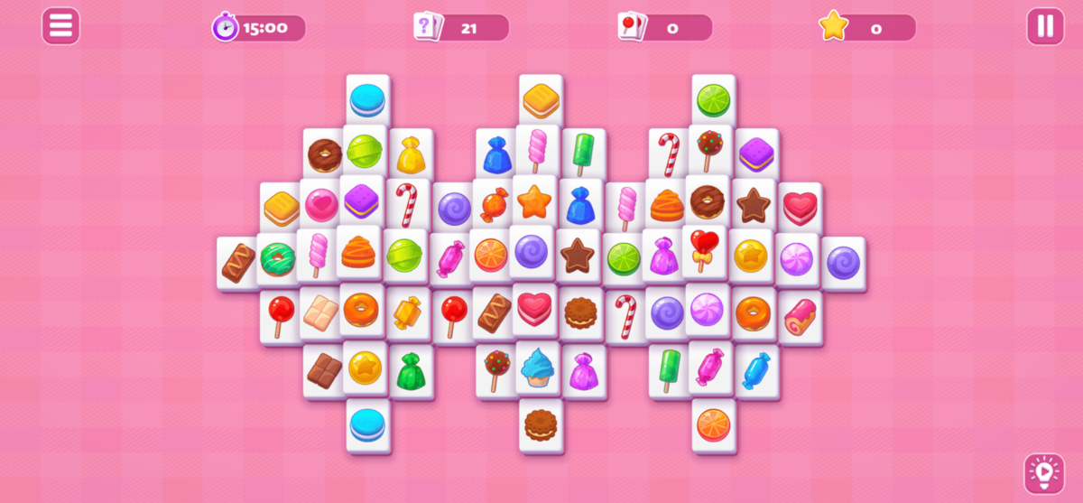 Solitaire Mahjong Candy kostenlos spielen bei RTLspiele.de