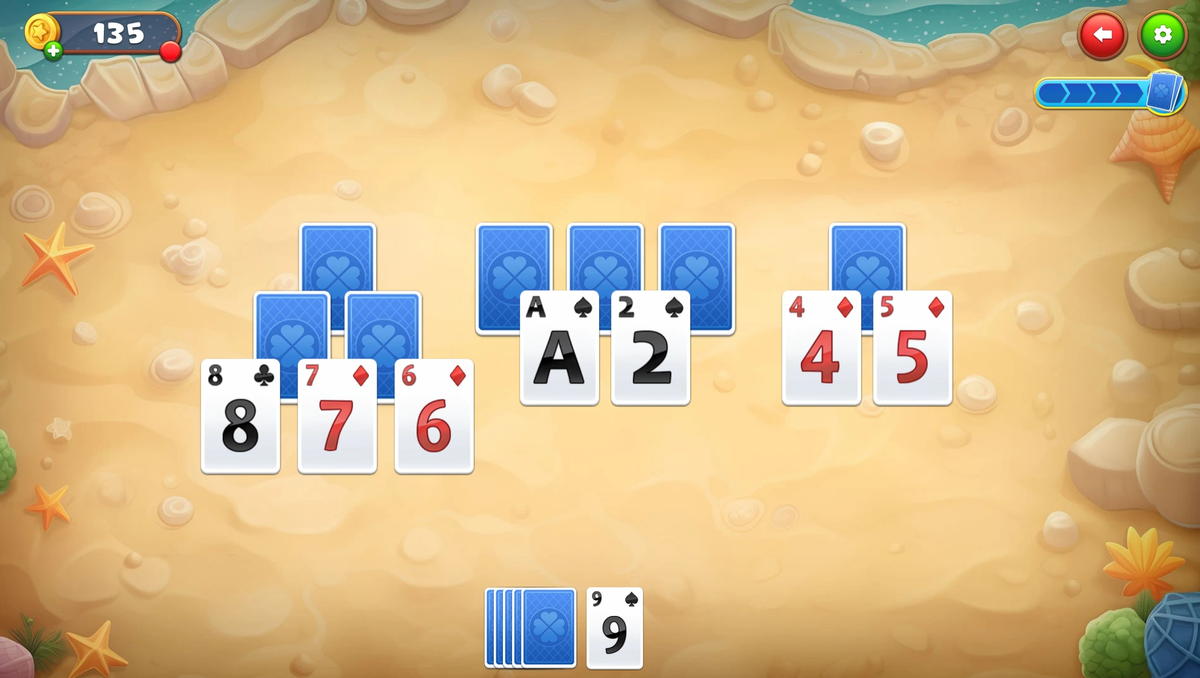 Kings and Queens Solitaire Tripeaks kostenlos spielen bei RTLspiele.de